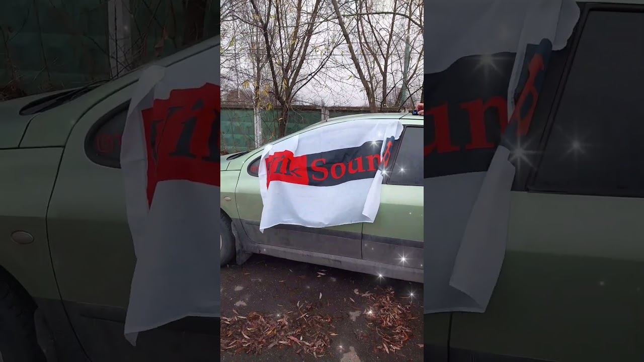 Флекс флага от 2-x сабвуферов