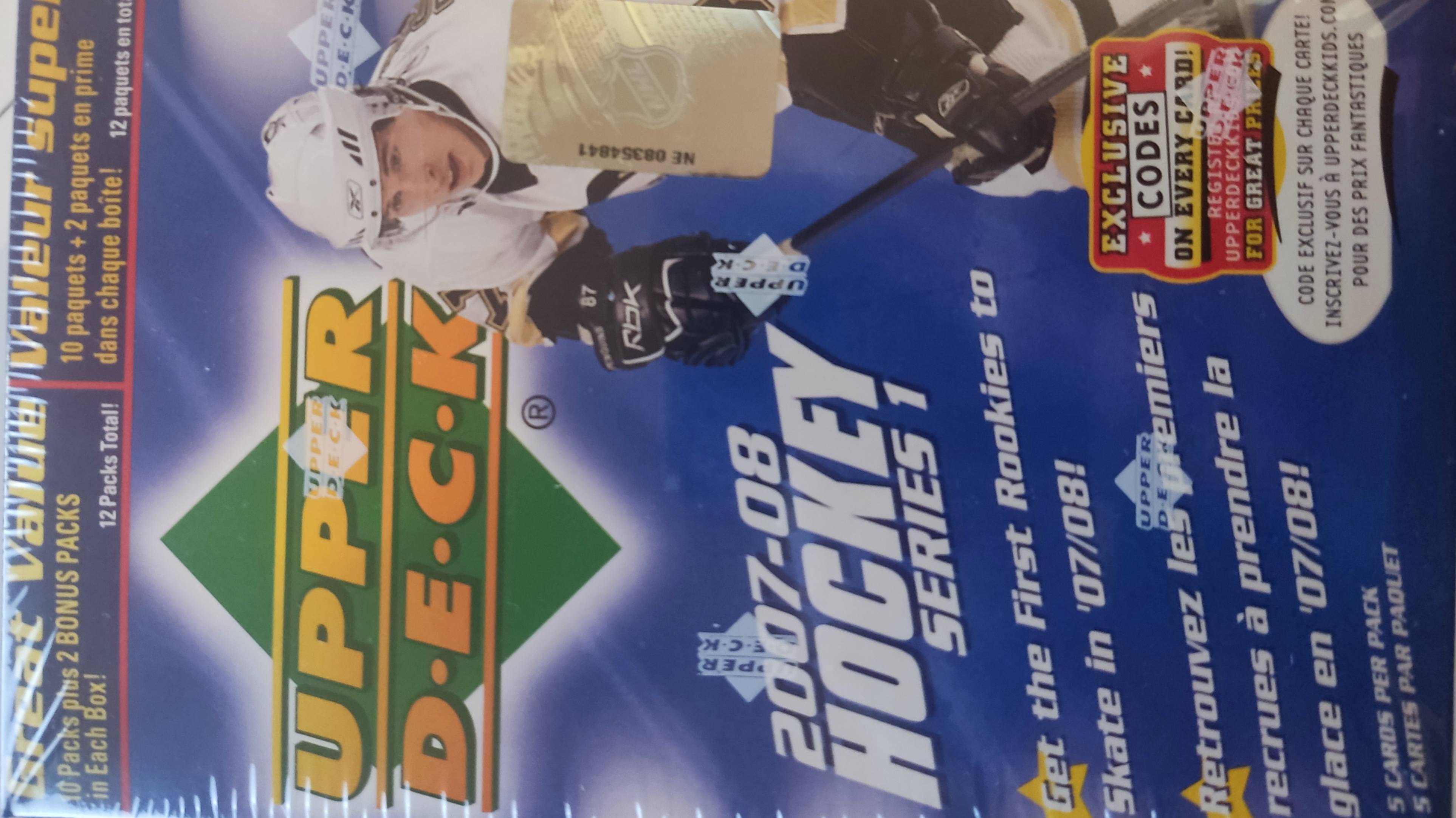 Брейк Upper Deck Hockey 2007-2008 12 pack blaster box.mp4