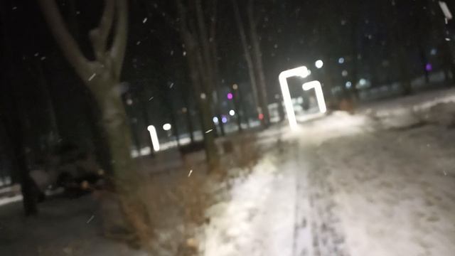 Зимний вечер.