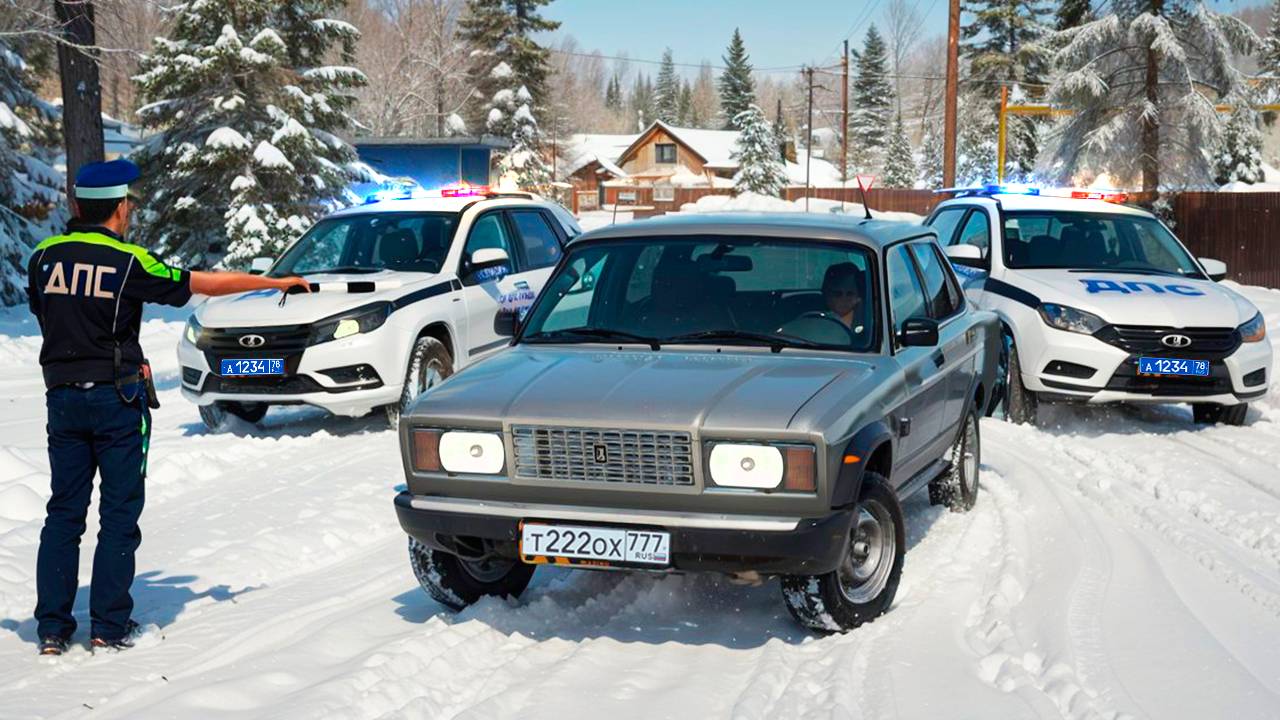 ПОГОНЯ ДПС за ВАЗ 2107 на АМАЗИНГ РП в GTA CRMP | AMAZING ONLINE