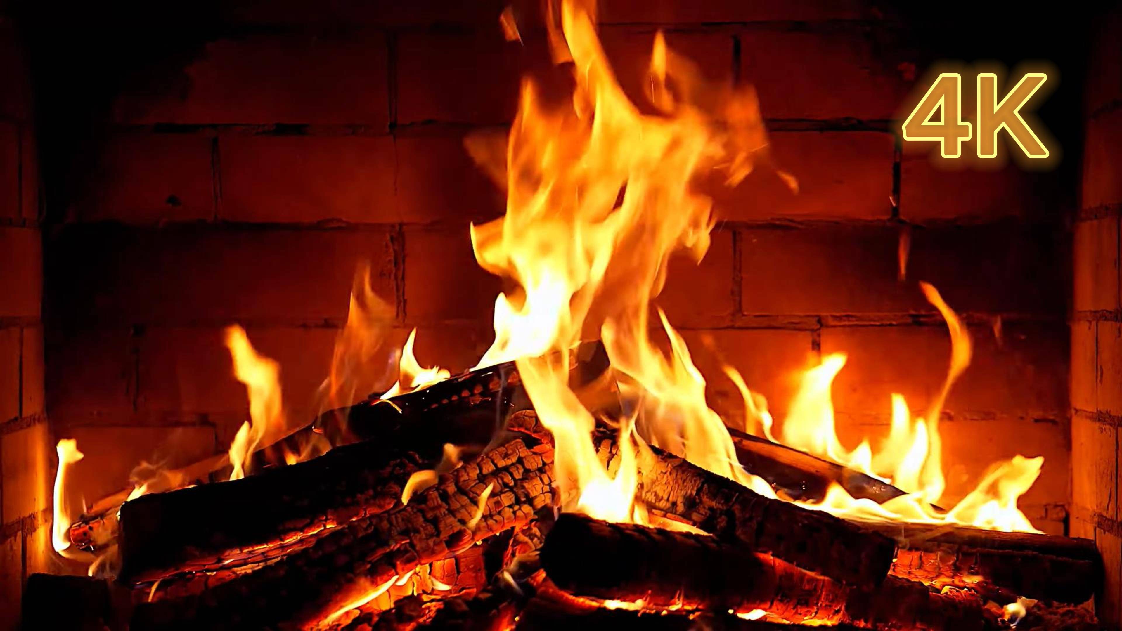 🔥 Камин 4К с треском дров – 2 часа уюта и тепла | Relax & Chill 🔥Fireplace 4K