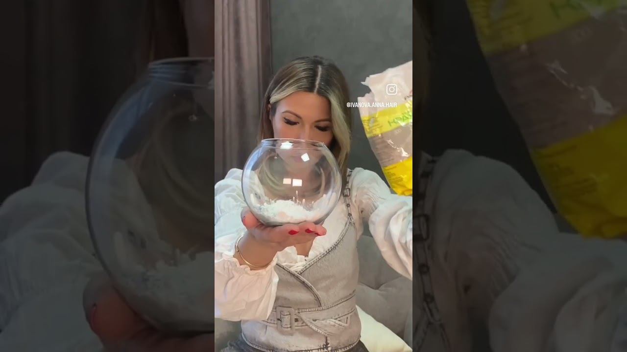 Крахмал осветляет волосы ...