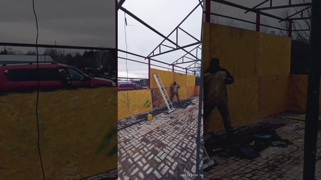 второй день сварочных работ