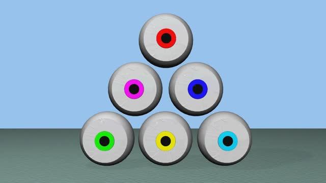 Учим ЦВЕТА | 3д Мультфильм  Видео для детей | Цветные Глазки #учимцыета #цветныеглазки #3дмульт