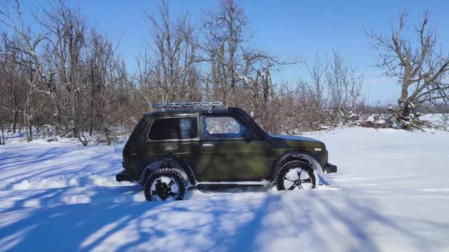 На Ниве по снегу. Февраль 2023 г