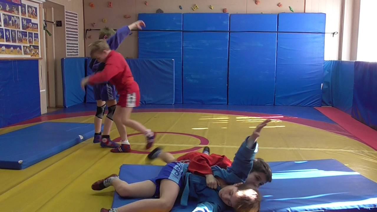 Бросок через грудь  после обвива