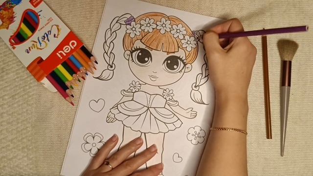 ASMR COLORING / АСМР РАСКРАСКА / CHEWING GUM / ЖУЮ ЖВАЧКУ