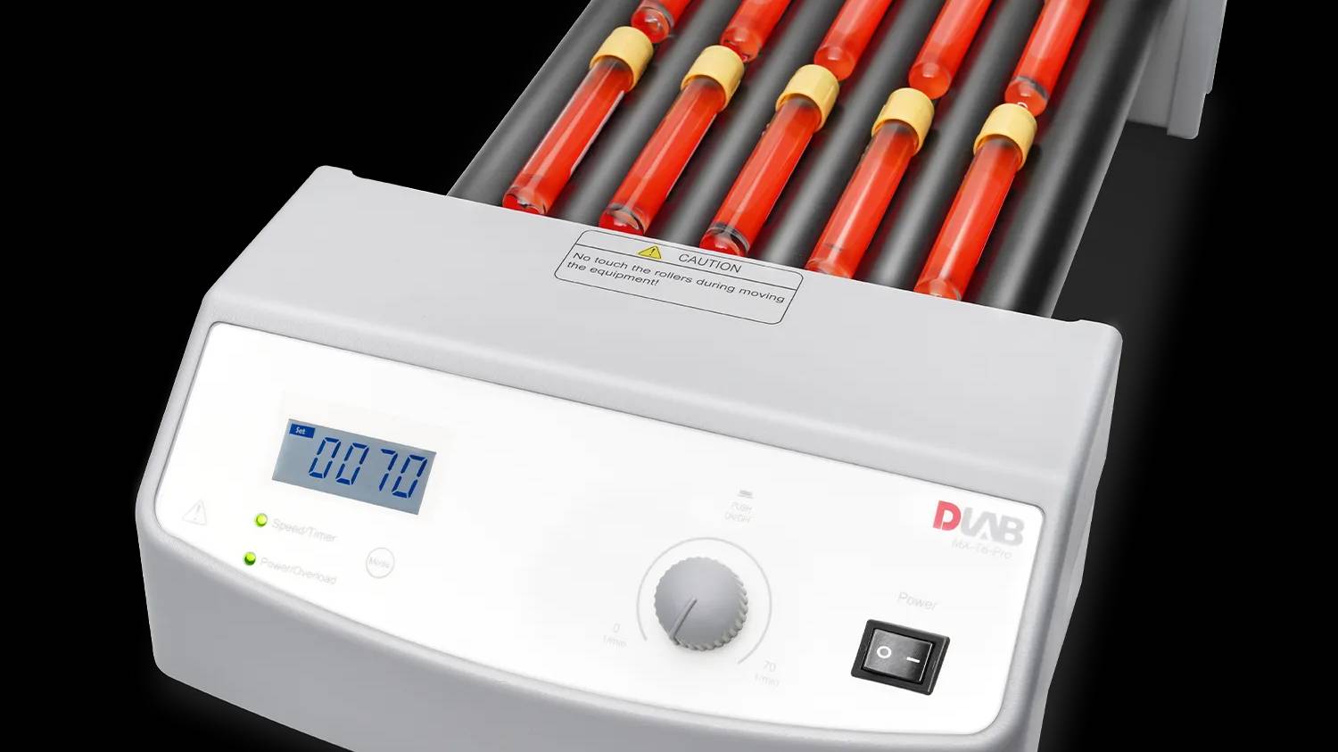 Роллер MX-T6-Pro, 6 роликов, 10-70 об/мин, амплитуда 24 мм, Dlab