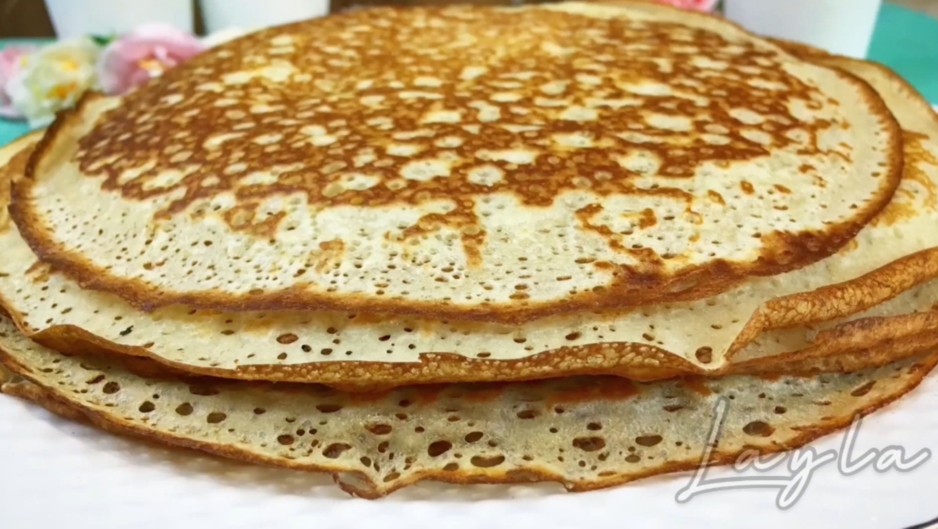 Блинчики НЕЖНЫЕ / / без комочков, на кефире / / рецепт блинов