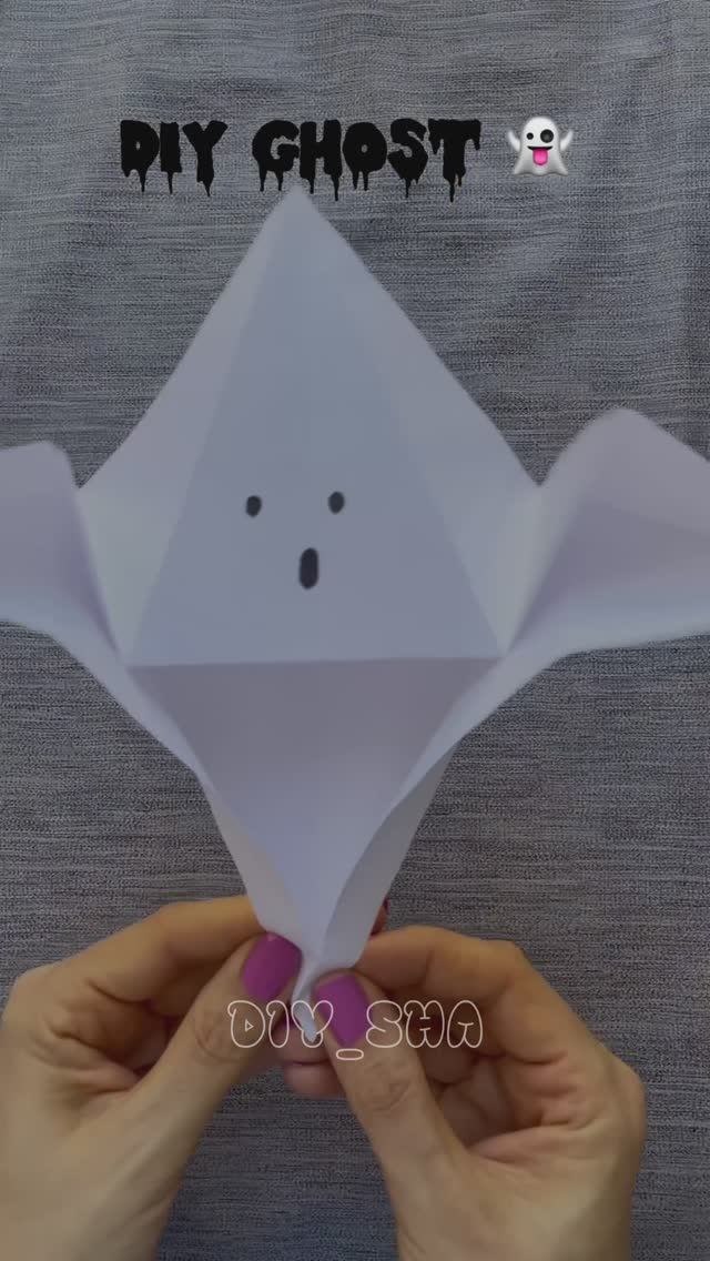 Бумажное Привидение своими руками | Хэллоуин Оригами #DIY #Привидение #ХэллоуинОригами
#Easy #Шортс