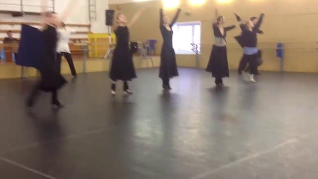 РЕПЕТИЦИЯ ТАНЦА  -,,ТАТАРСКИЕ СОКРОВИЩА"--10.02.2017.