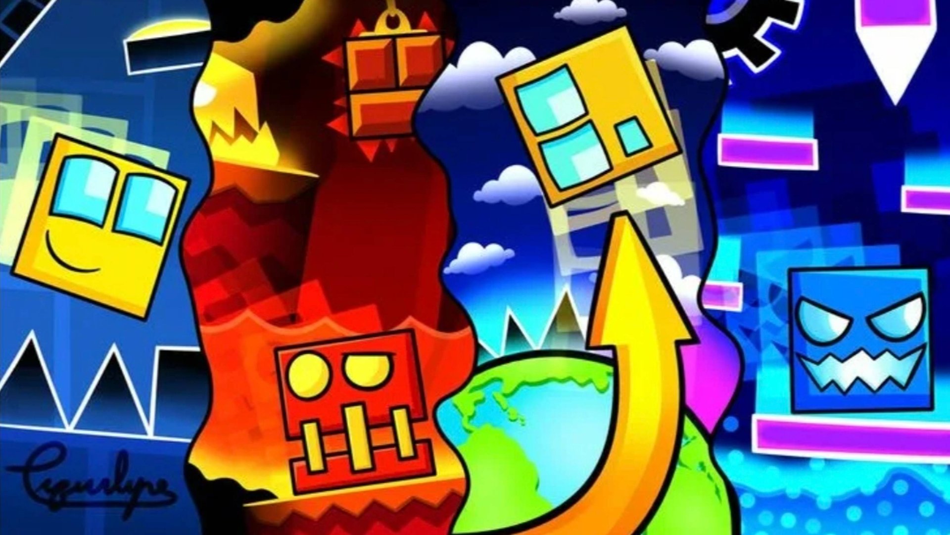 геометри дэш играю в лучшие авто уровни 8 часть