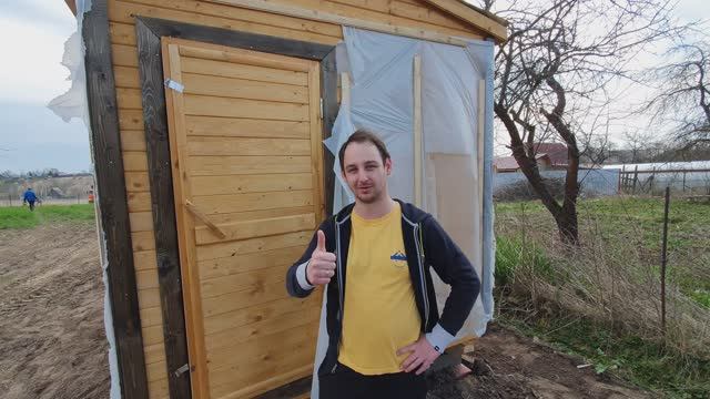 Заказ-Дом: отзыв о заказе деревянной бытовки на участок заказчика в Московской области