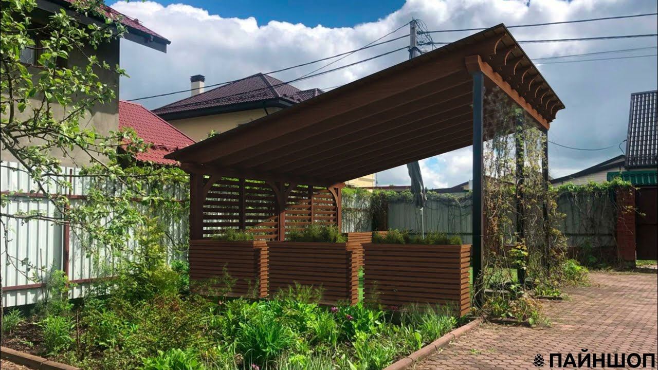 Индивидуальный проект навеса | От эскиза до реализации