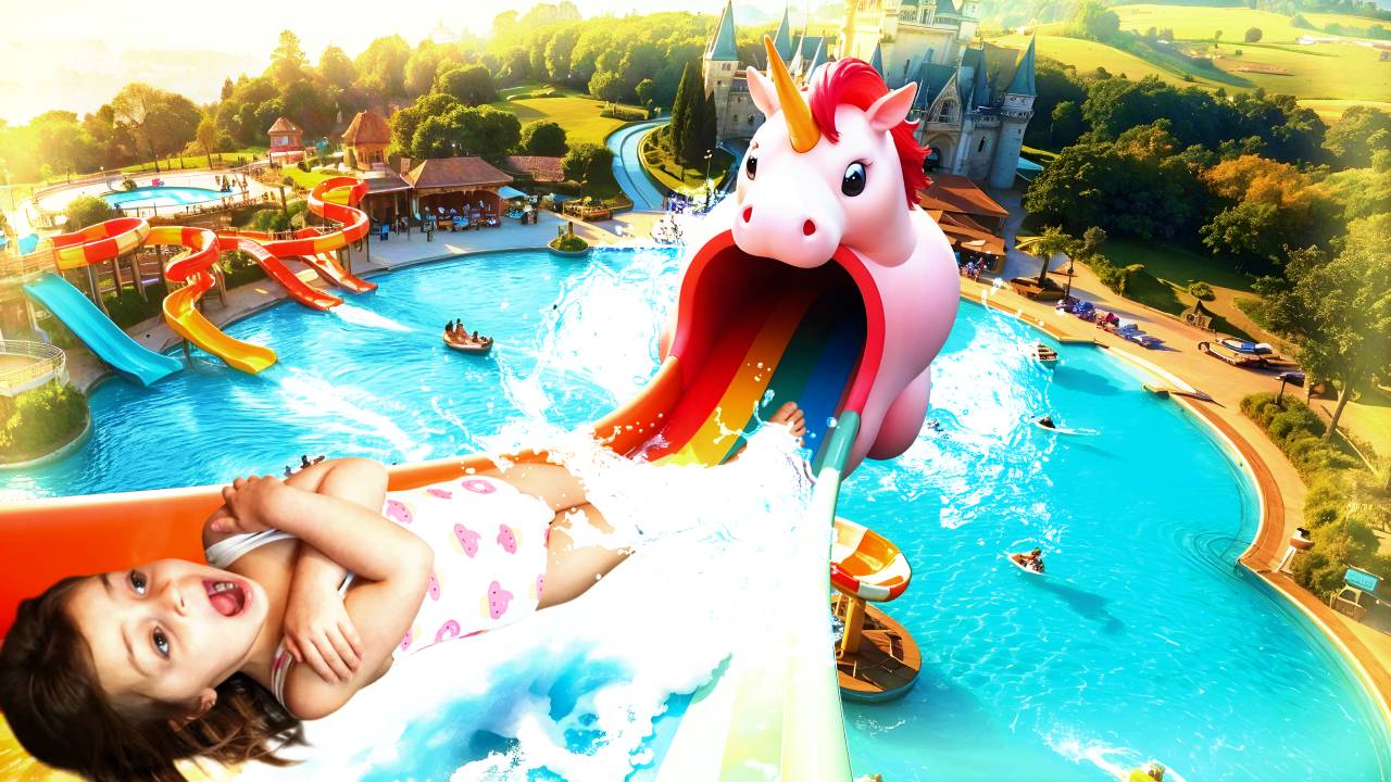 Слова на английском с Лия Boom Лия Бум на водных горках АКВАПАРК ТУРЦИИ Видео для детей развлечения