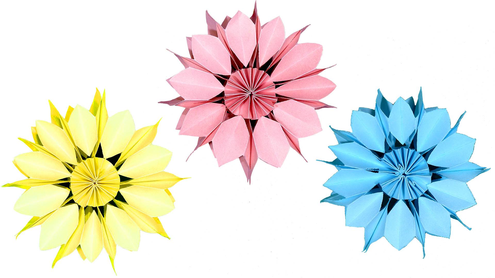 Бумажные цветы, или снежинки, или звёзды - нарядный праздничный декор