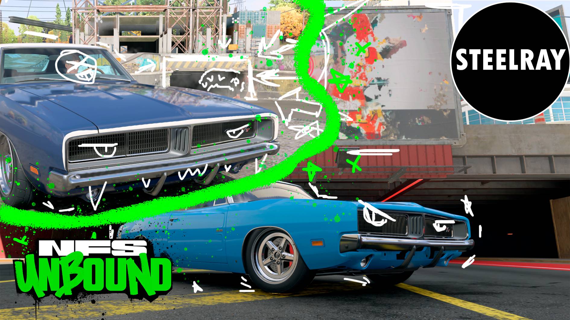 NFS Unbound Dodge Charger R/T "Classic Muscle Car blue/Space"