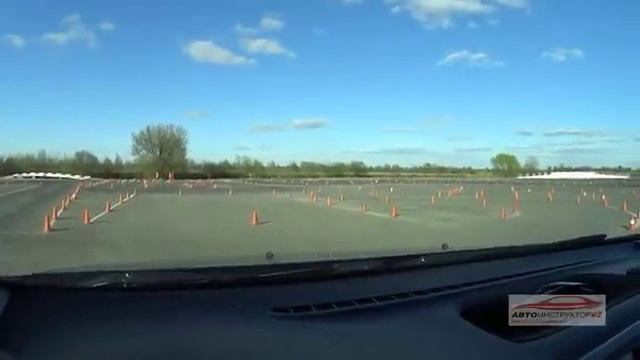 Автодром.  Как выполнять упражнения на площадке