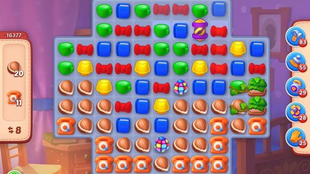 HomeScapes уровень 16377 без бустеров