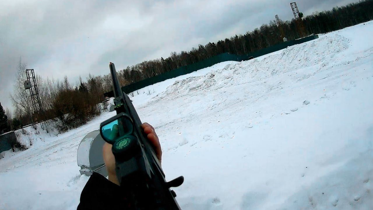 Armsan A612 - стрельба по тарелкам с коллиматором. Тест самодельных пулевых патронов в трубе.