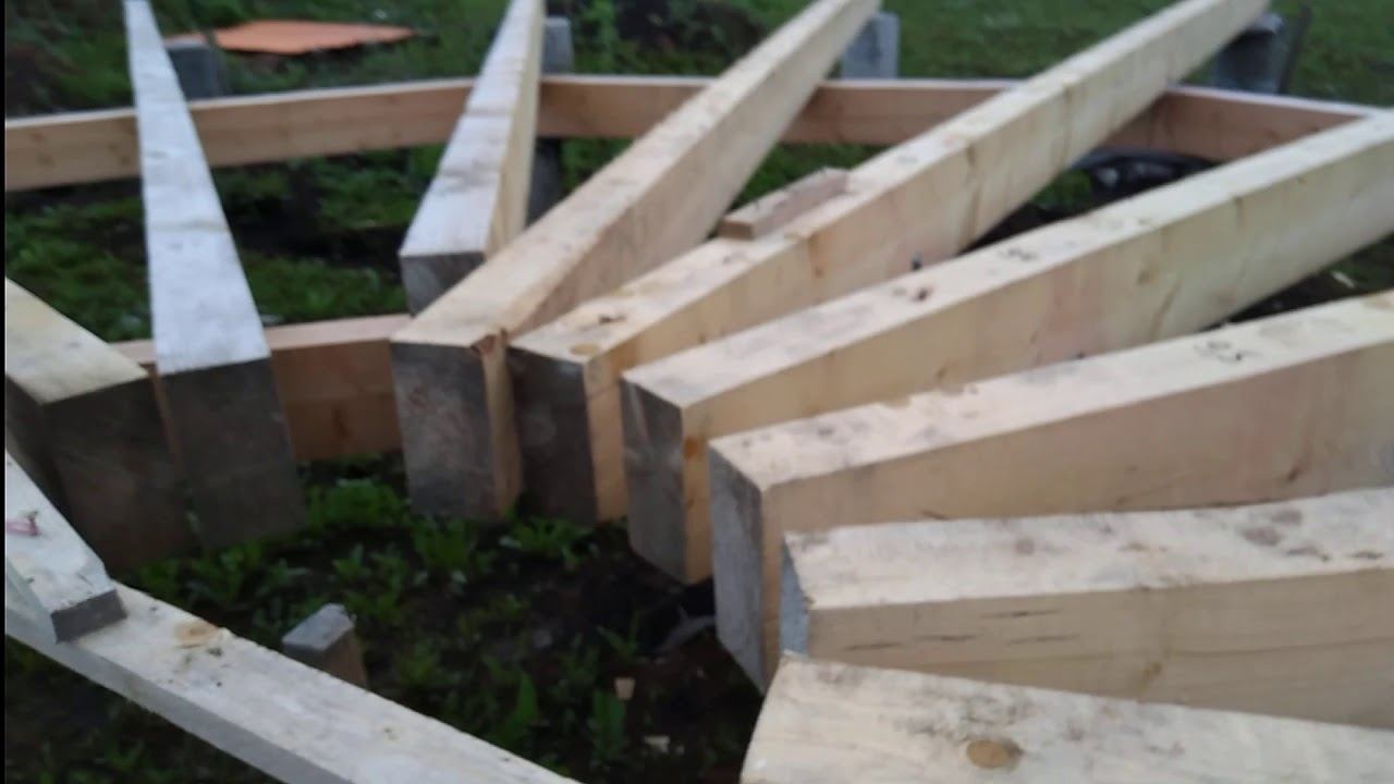 Каркас 3. Выставляю балки.