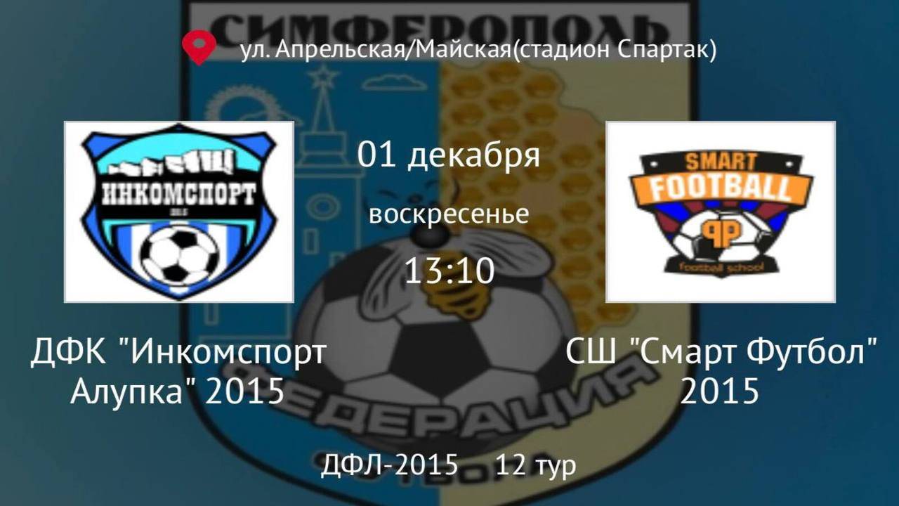 ДФК Инкомспорт Алупка vs СШ Смарт Футбол