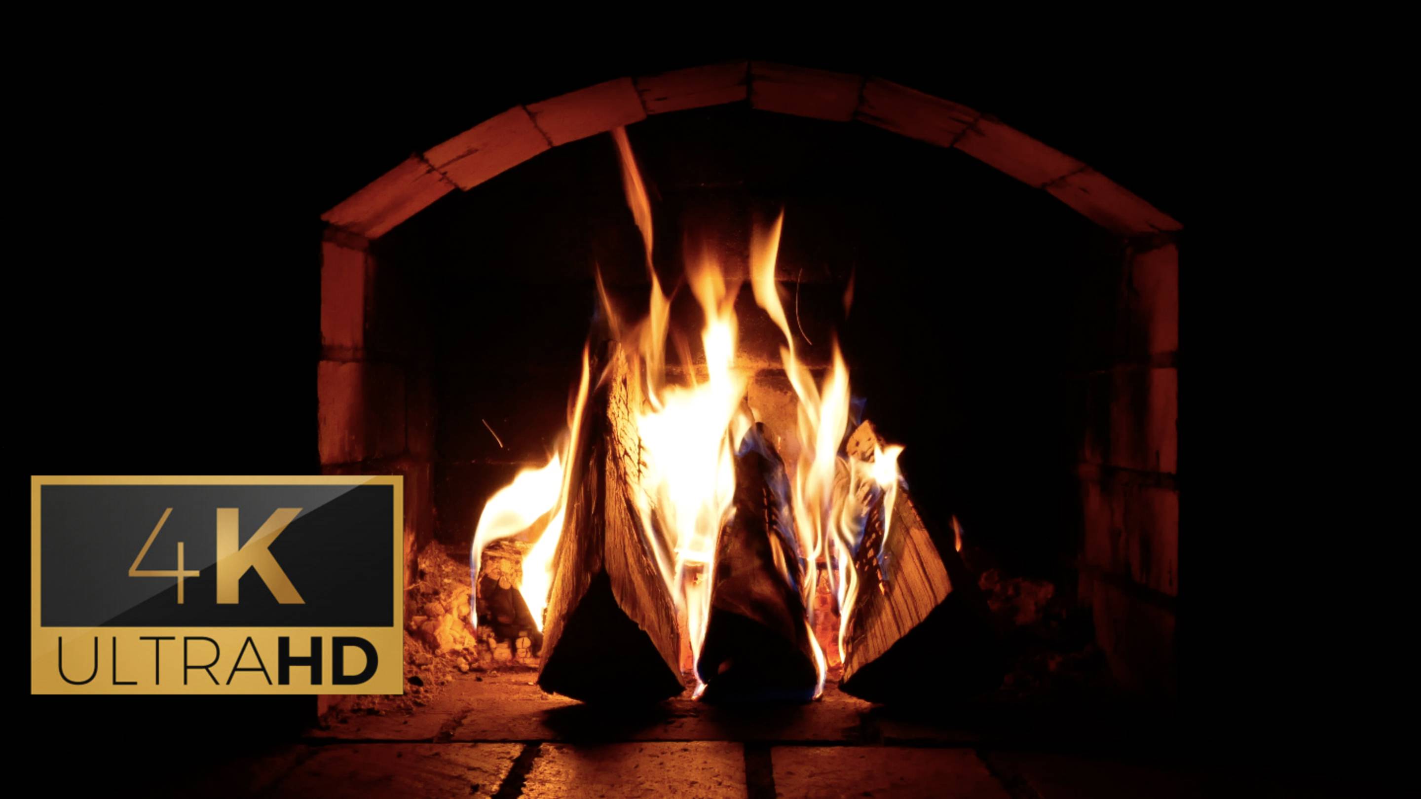 Камин. Расслабляющие звуки огня. / Fireplace. 1 час. 4K.