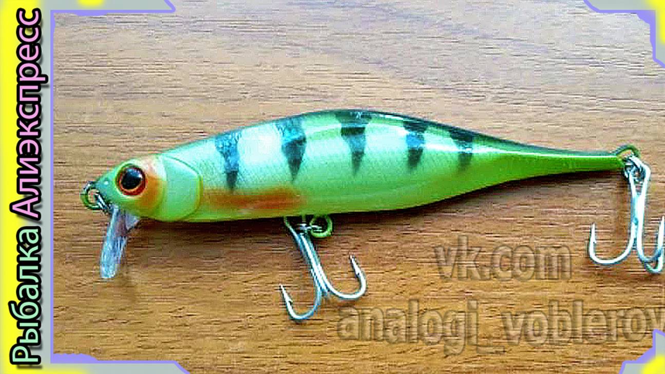 Копия - Renegade Kaiju Riso (SR 100F) и (MR 100SP) - Узкотелый воблер на судака -с Алиэкспресс