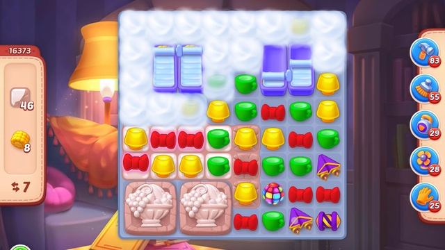 HomeScapes уровень 16373 без бустеров