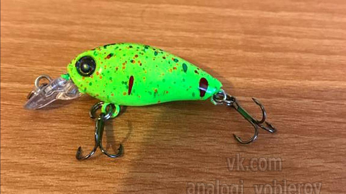 Копия - Tsuribito Baby Crank 35 FSR (Цветастые) - Кренк UL на голавля - с Алиэкспресс