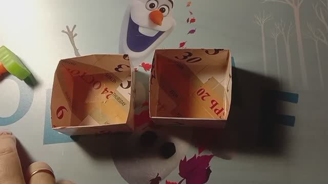 Коробочка из бумаги за минуту для мелочей. Оригами. Поделки из бумаги.
