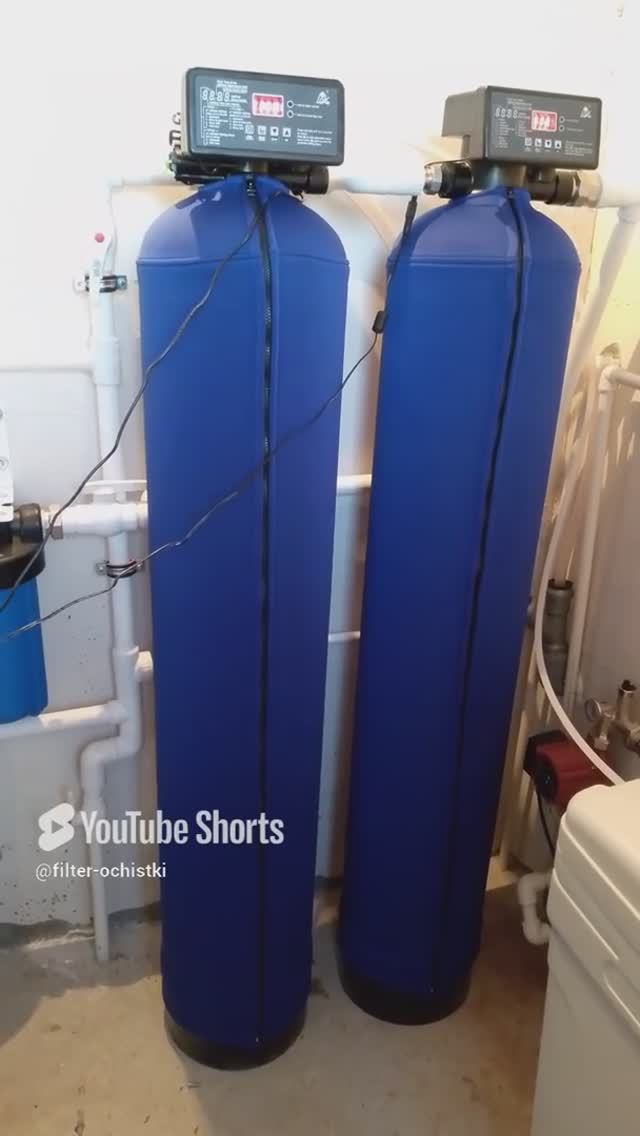 Система очистки воды с умягчением и обезжелезиванием.