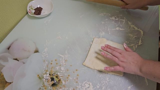 Круассаны с шоколадом