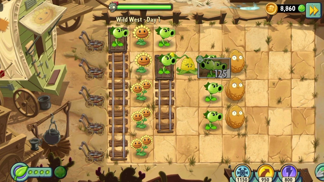 Plants vs. Zombies 2 Wild West Day 6 / Дикий запад День 6