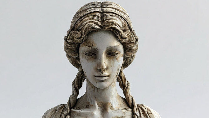 Дева бюст 3d модель