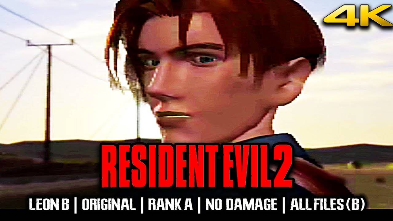 Resident Evil 2  Leon B - Original _ Rank A _ No Damage _ All Files (B)