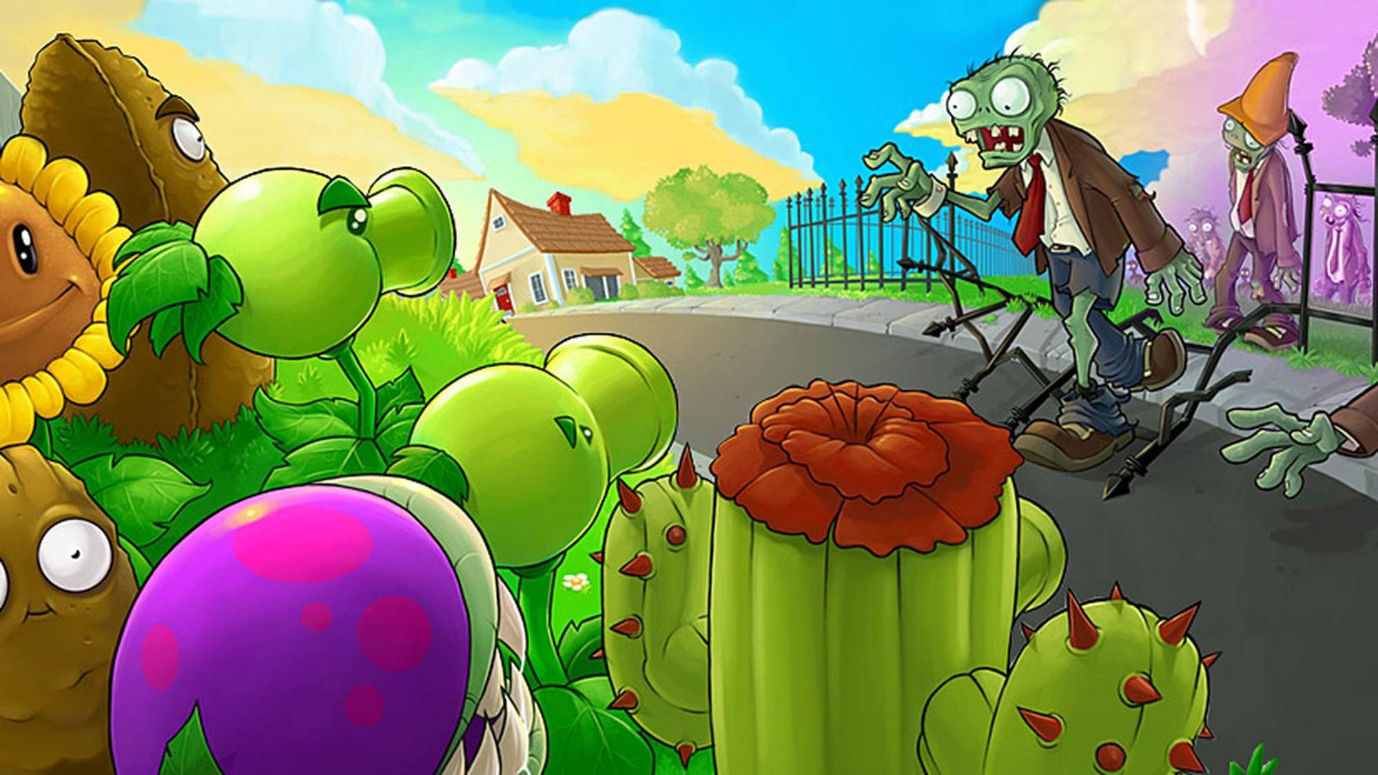 Зомби против растений 2 эпизод. Продолжение прохождения первой части.Plants vs. Zombies