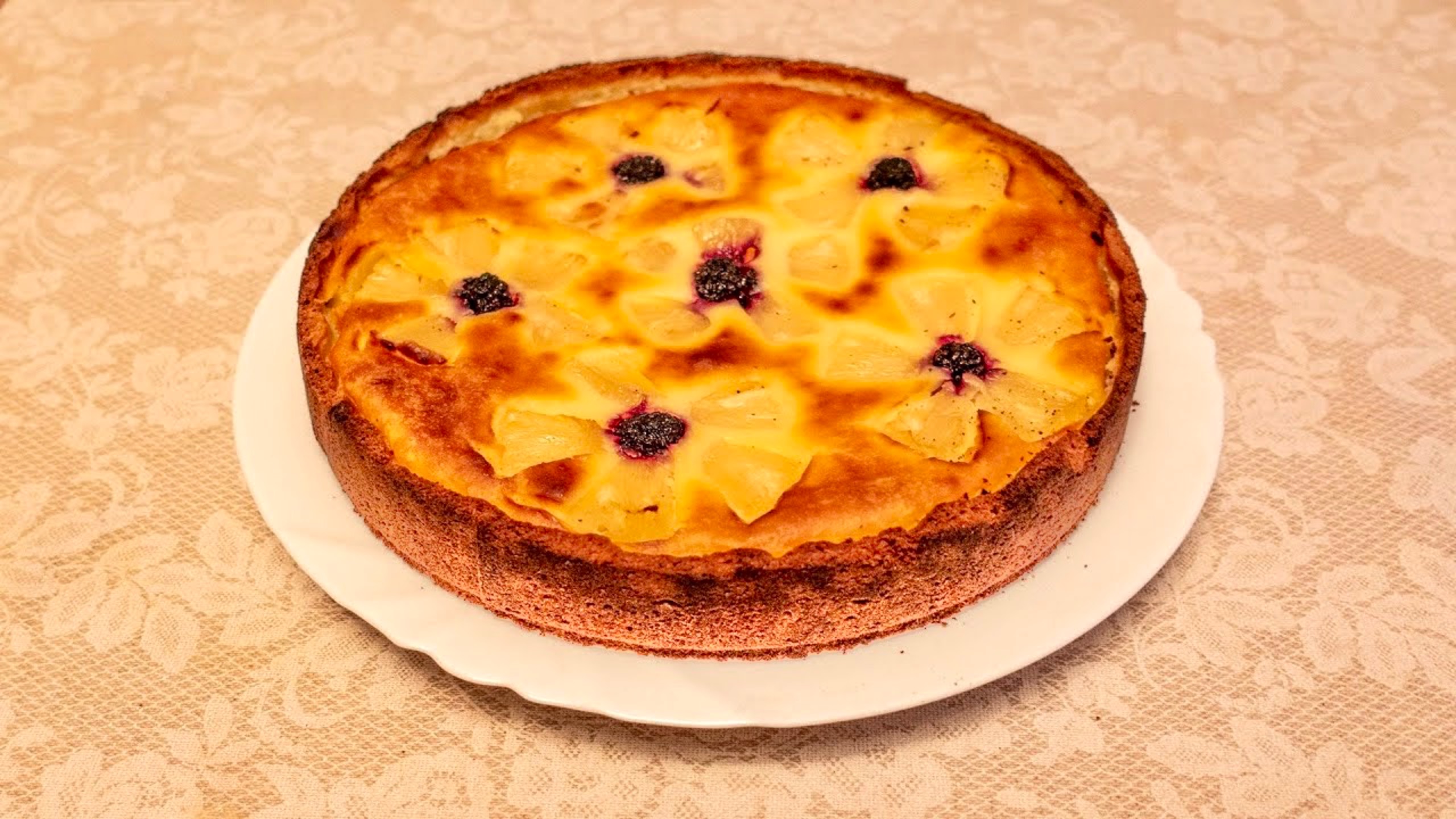 ЧИЗКЕЙК С ТВОРОГОМ И АНАНАСОМ