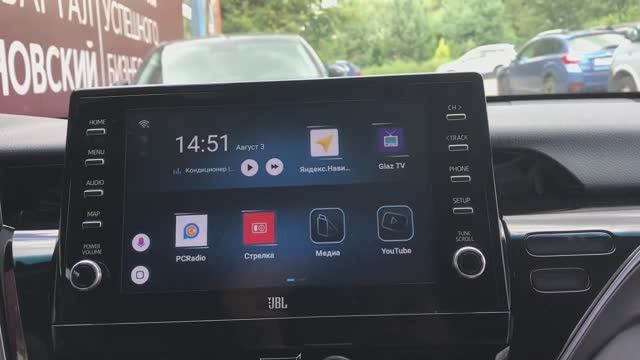 Демонстрация работы AVCP Android 9 4+32 на Camry 2021