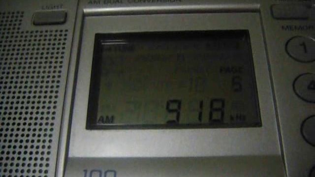 [MW DX] 918 kHz វិទ្យុជាតិកម្ពុជា Radio National of Kampuchea (Phnom Penh, Cambodia) 16.08.2018