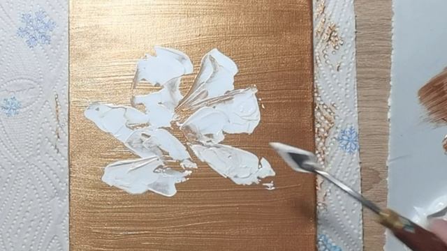 Цветок мастихином