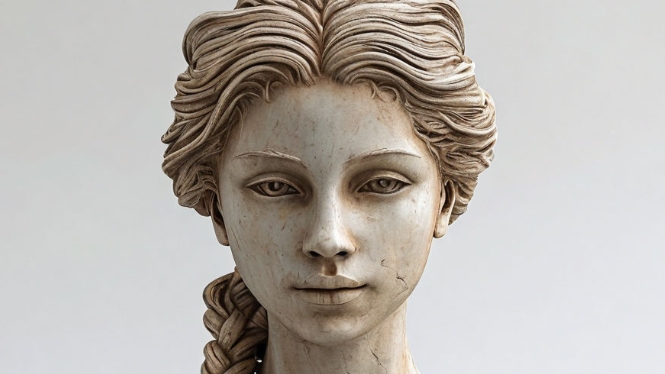 Дева бюст 3d модель