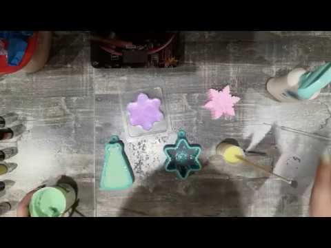 Мыло ручной работы. Снежинка, Ёлочка.