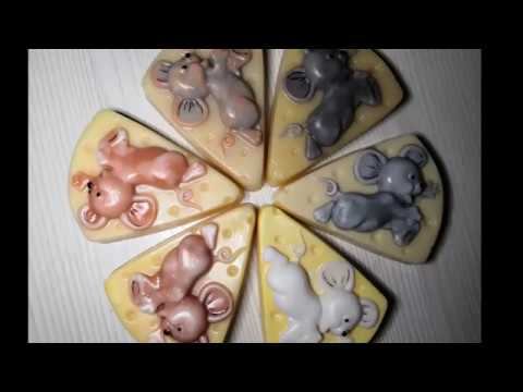 Мыло своими руками. Мыловарение для начинающих. Форма Мышь на сыре