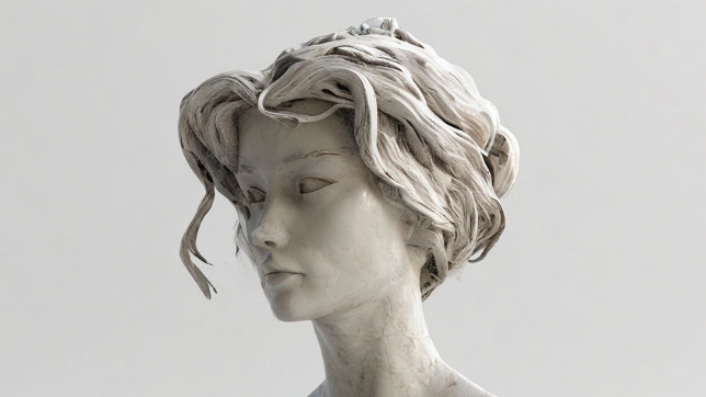 Дева бюст 3d модель