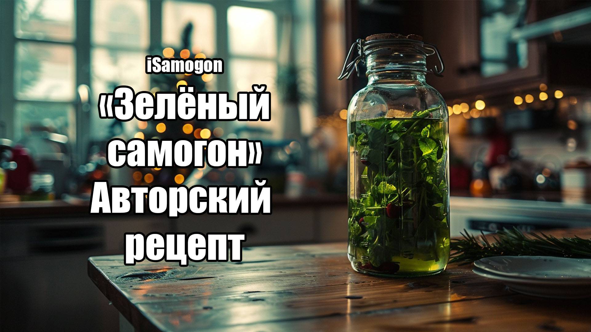 Рецепт вкусного "Зеленного самогона".