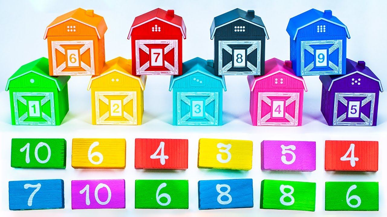 Цифры для Малышей! Считаем от 1 до 20! Учим названия Фруктов и Овощей!