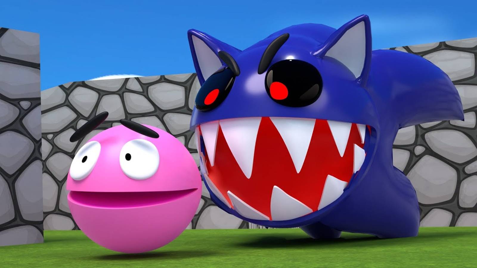 Тини Пакман Vs Соник Монстр