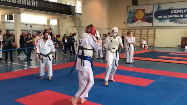 Открытый кубок московской области 17.04.2022 Петр Рыбас  (красный шлем) 1 бой