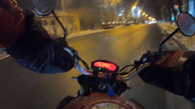 Мопед JT50 поездка по Тюмени 14.03.2024